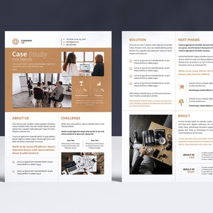 Case Study Design Template | MS Word & Photoshop Template | Canva ...