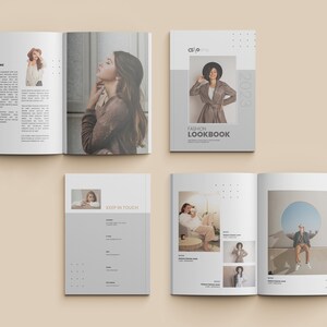 Fashion Lookbook Template Printable Photography Magazine - Etsy