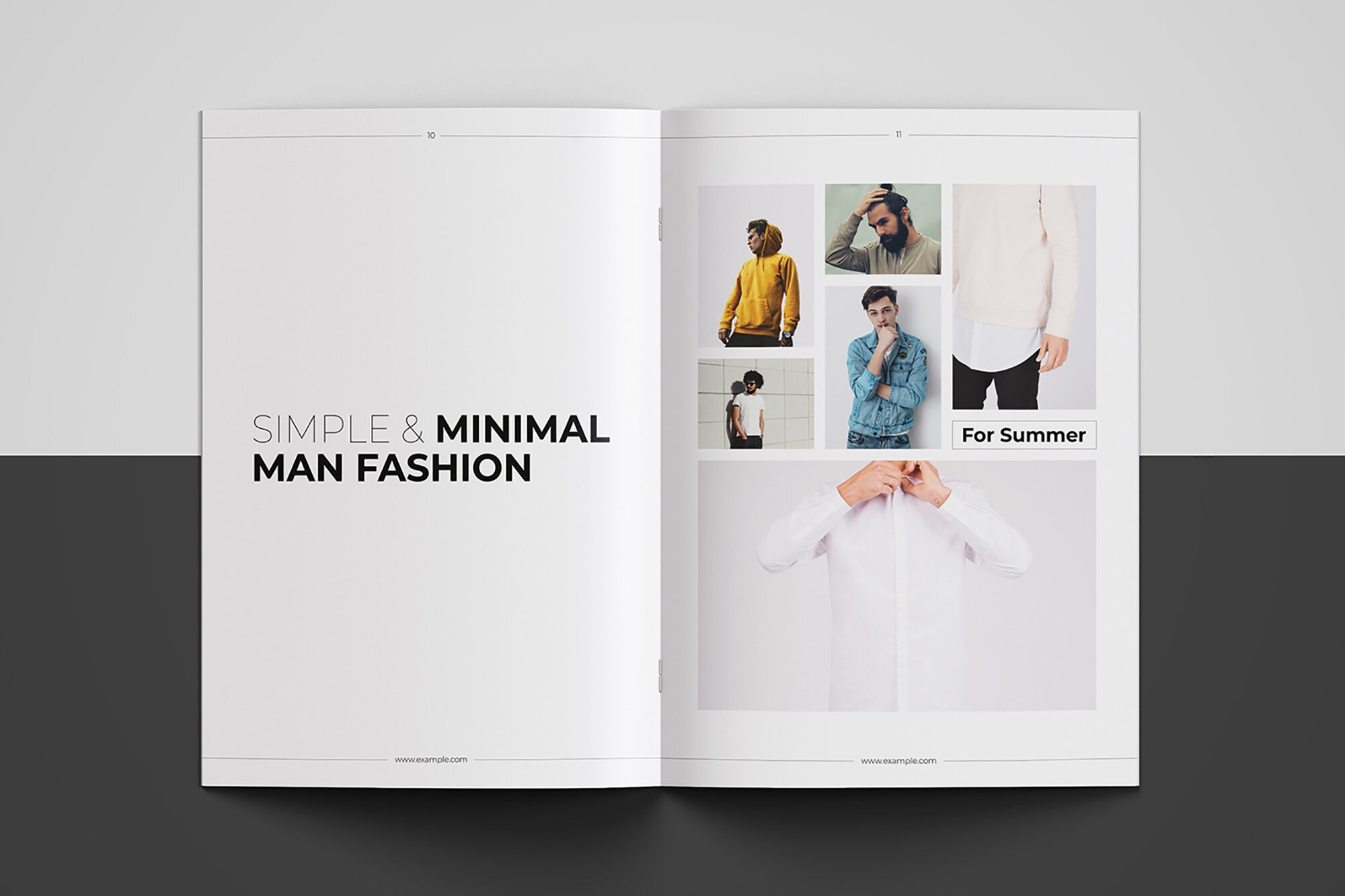 Fashion Lookbook Template Printable Photography Magazine Template Canva ...
