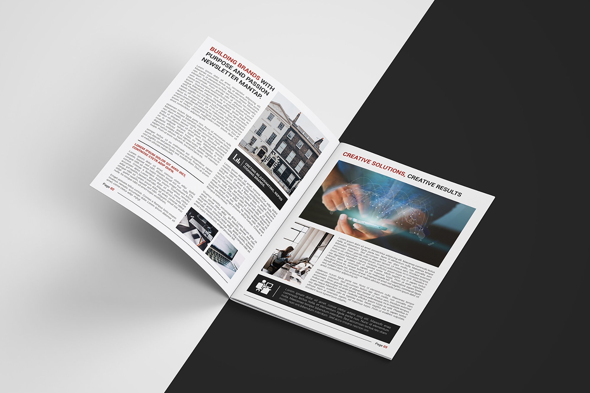 Newsletter Brochure Template | Business Newsletter | Newsletter ...