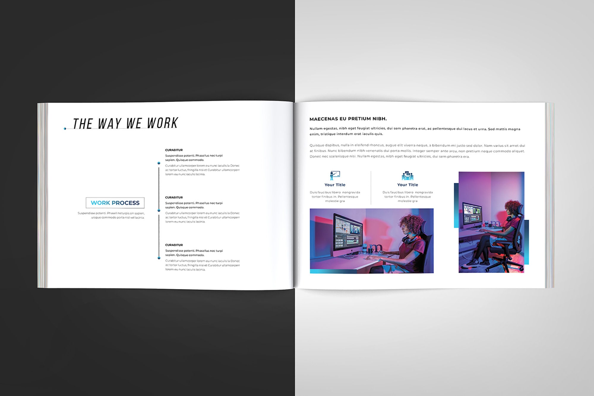 Portfolio Brochure Templates MS Word & Photoshop Template Instant ...