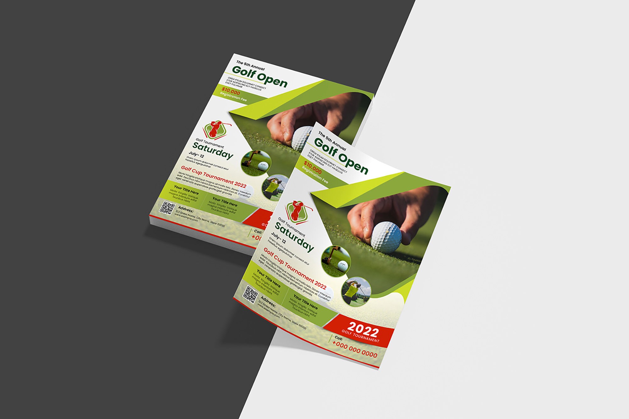 Golf Flyer Template MS Word & Photoshop Template Instant Download - Etsy UK