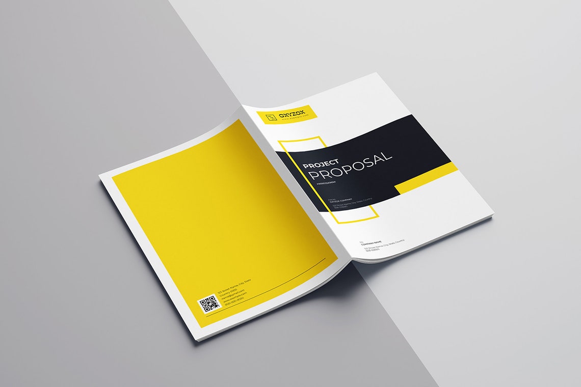 Project Proposal Templates | Brochure Template Design | Photoshop & MS ...