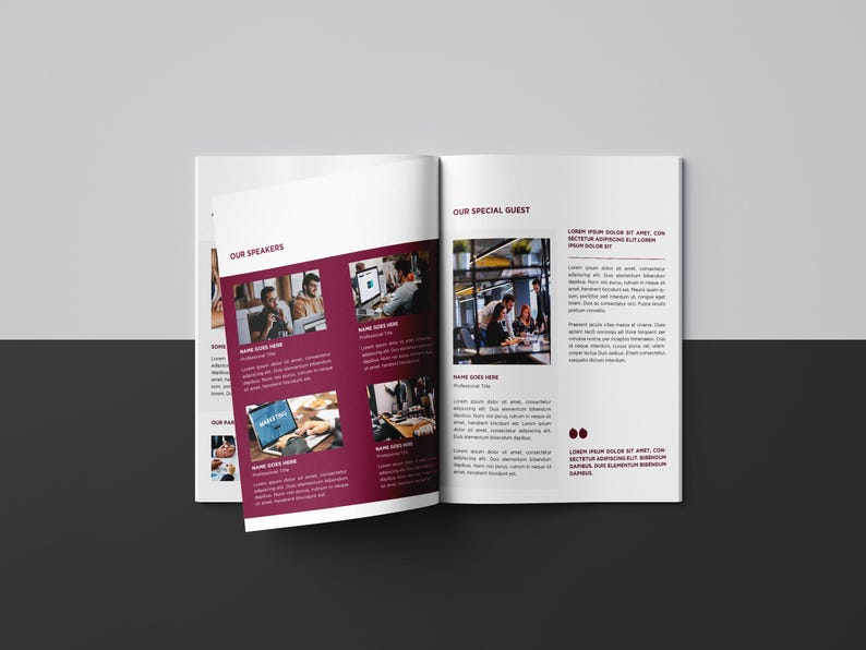 Conference Agenda Template | in Design & MS Word Template | Canva ...