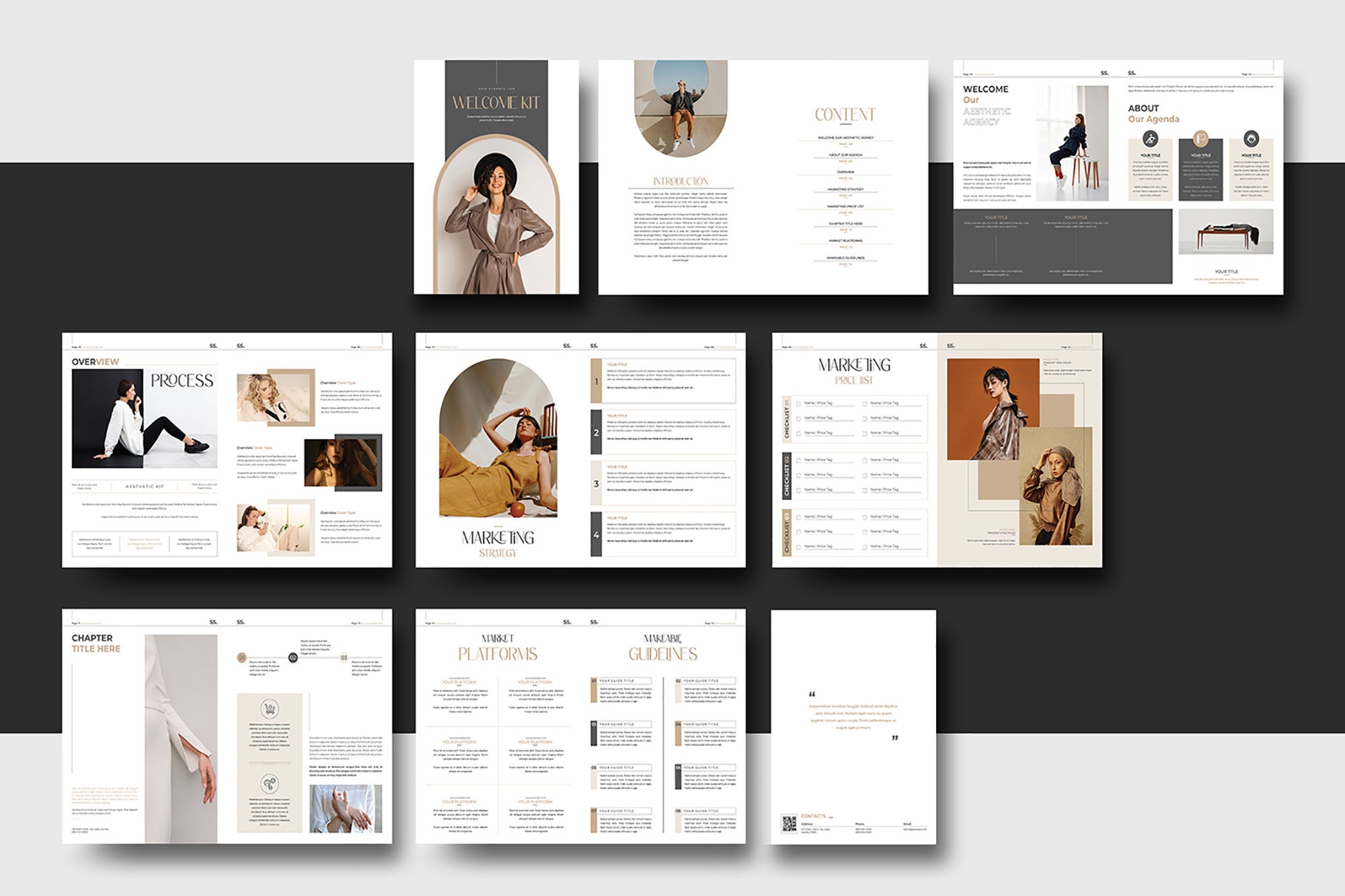 Welcome Kit Brochure Template | Printable Photography Magazine Template ...