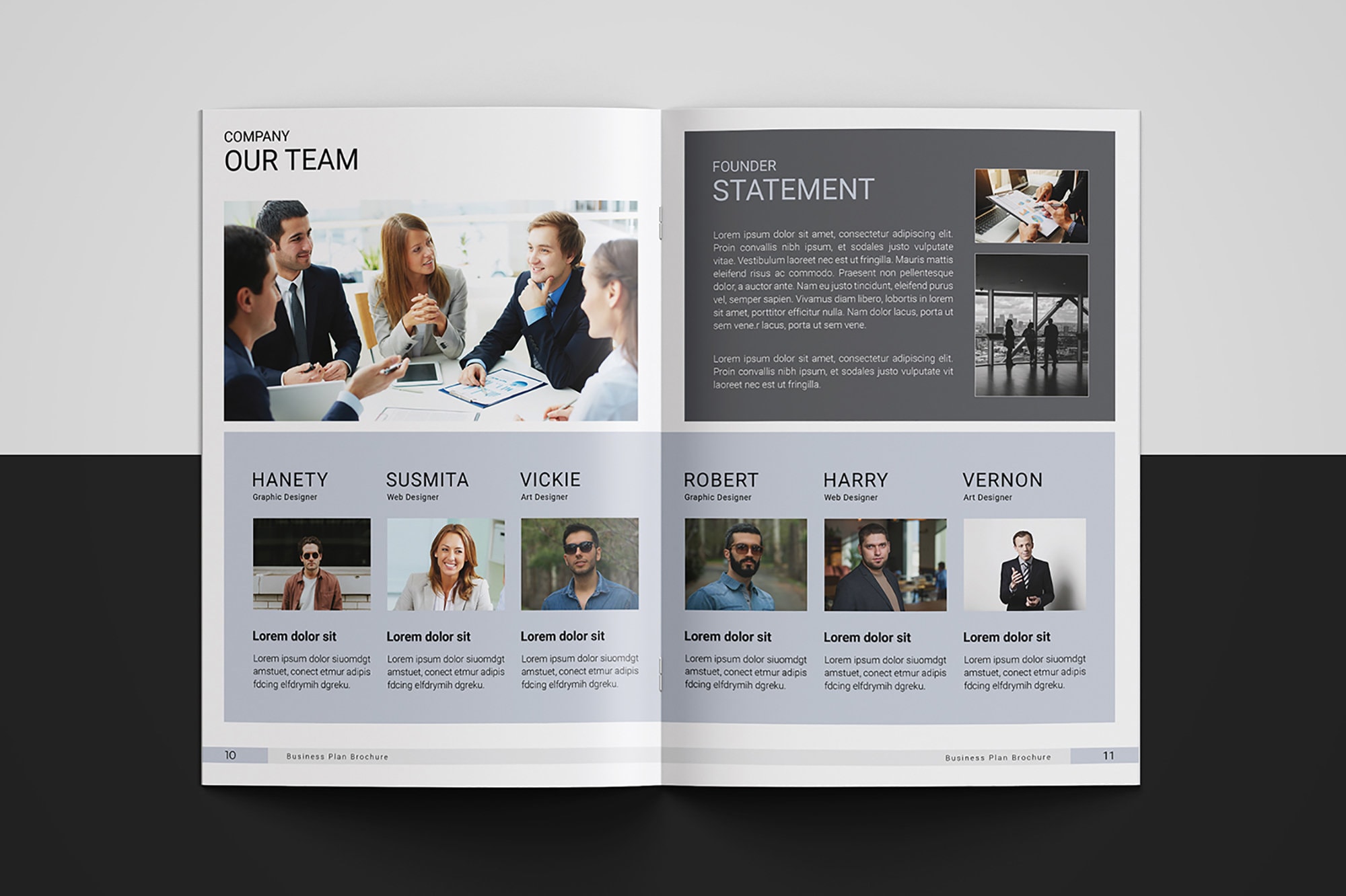 Business Plan Brochure | Brochure Template Design | Photoshop & MS Word ...