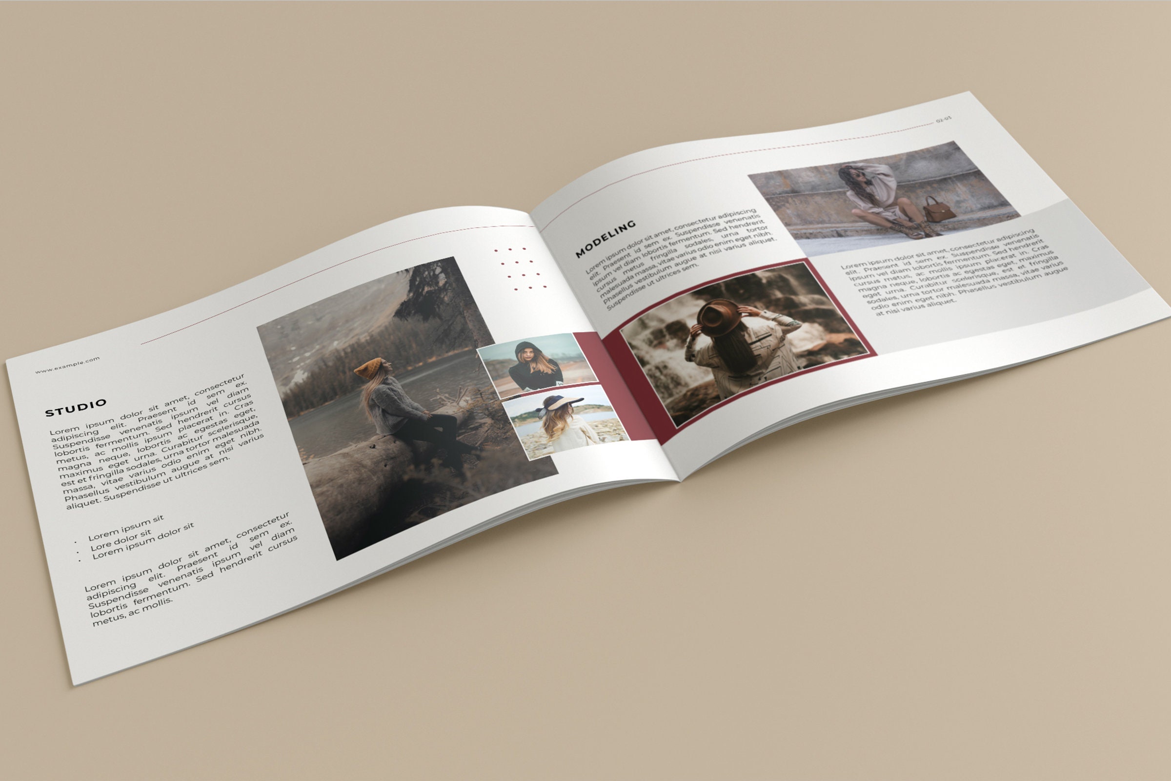 Fashion Lookbook Template Printable Canva Lookbook Template - Etsy