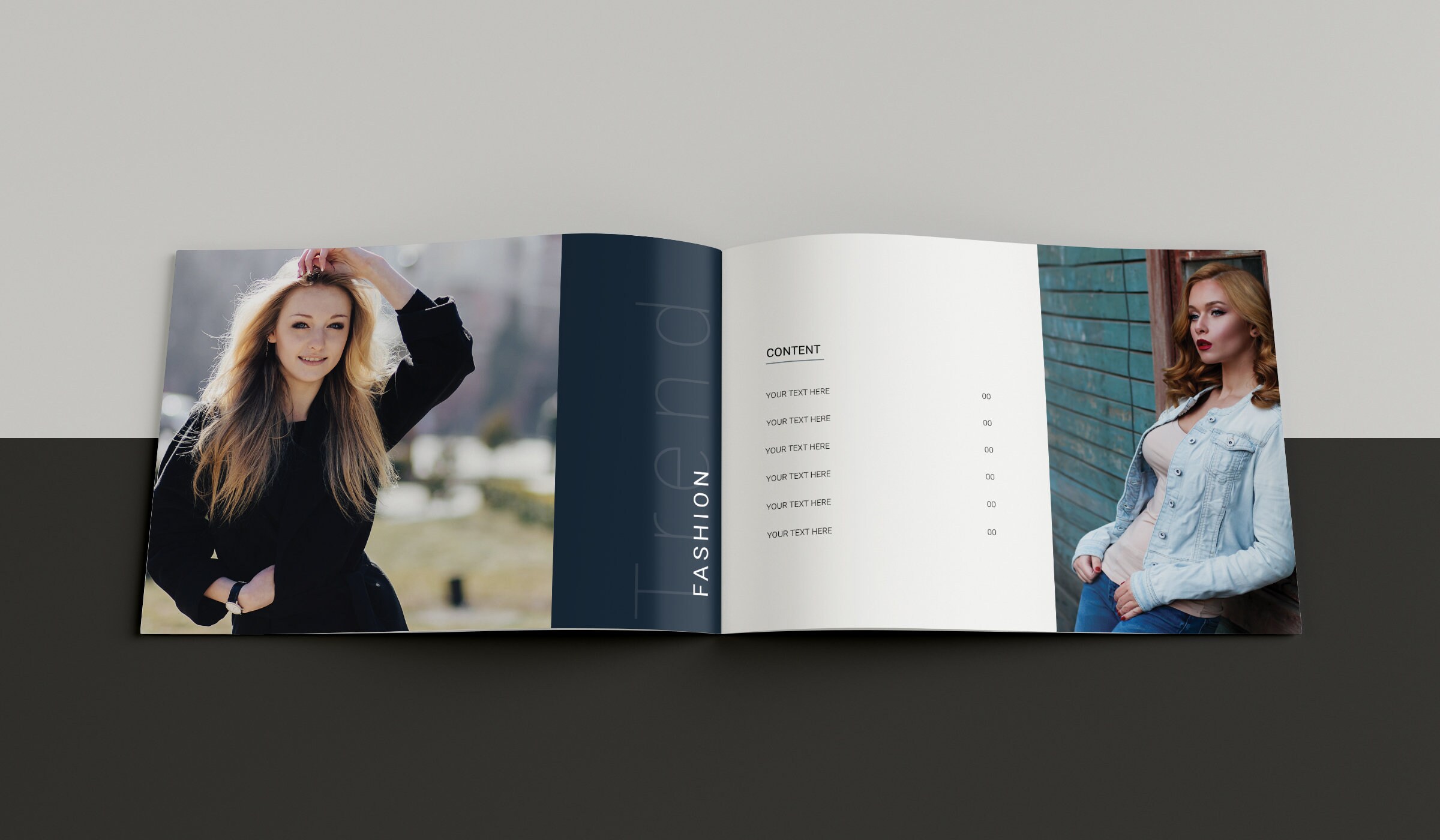 Fashion Lookbook Template Printable Photography Magazine Template ...
