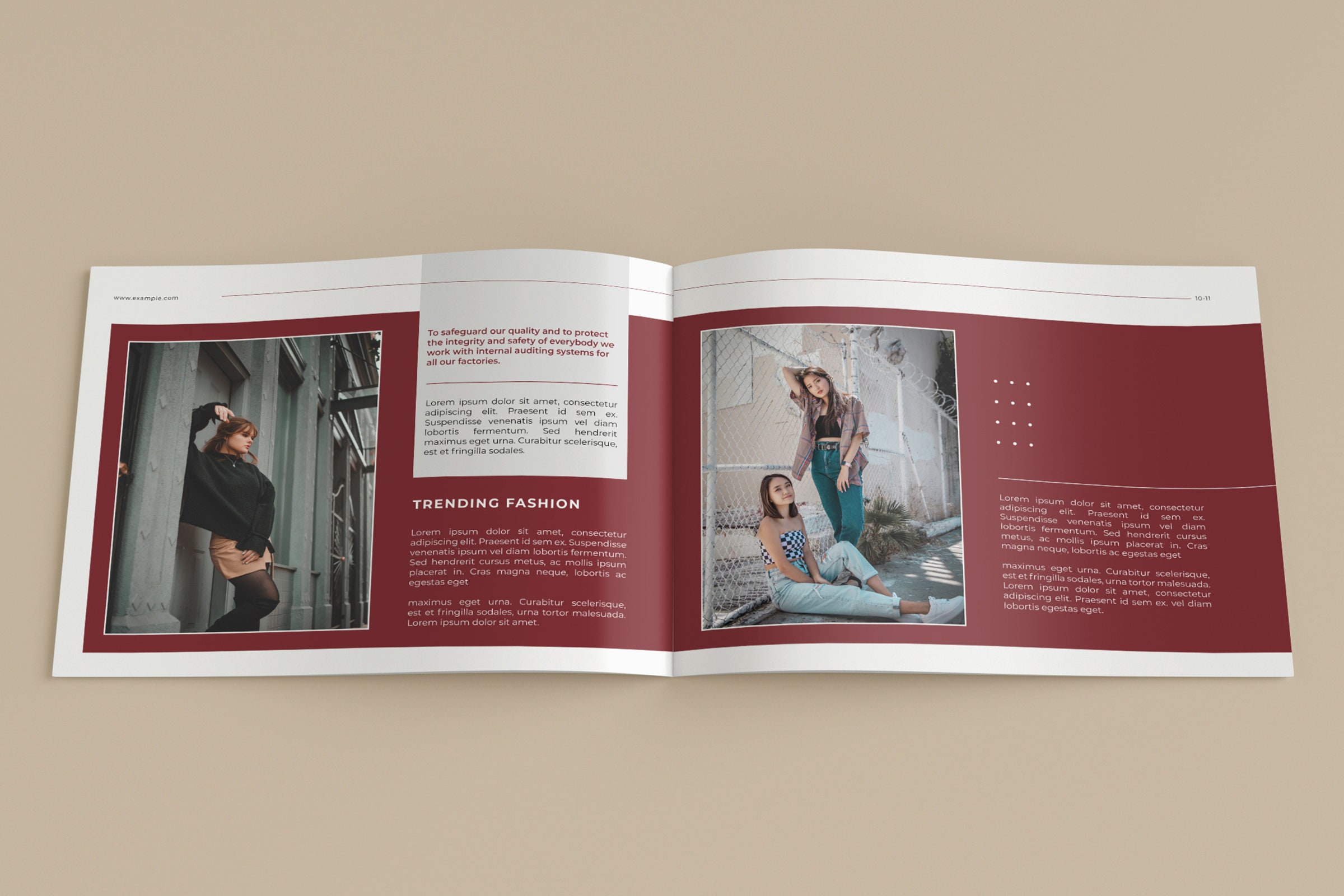 Fashion Lookbook Template Printable Canva Lookbook Template - Etsy