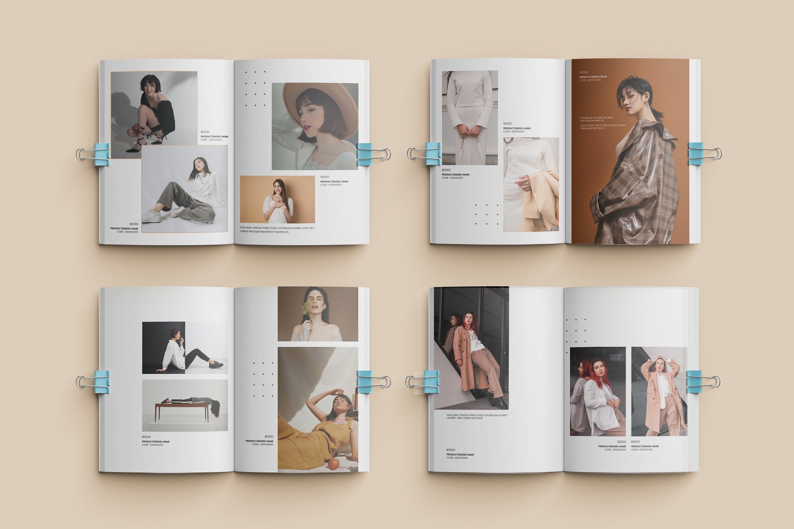 Fashion Lookbook Template | Printable Photography Magazine Template ...