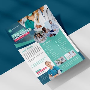 Medical Hospital Service Flyer | Health Care Clinic Promotional Flyer ...