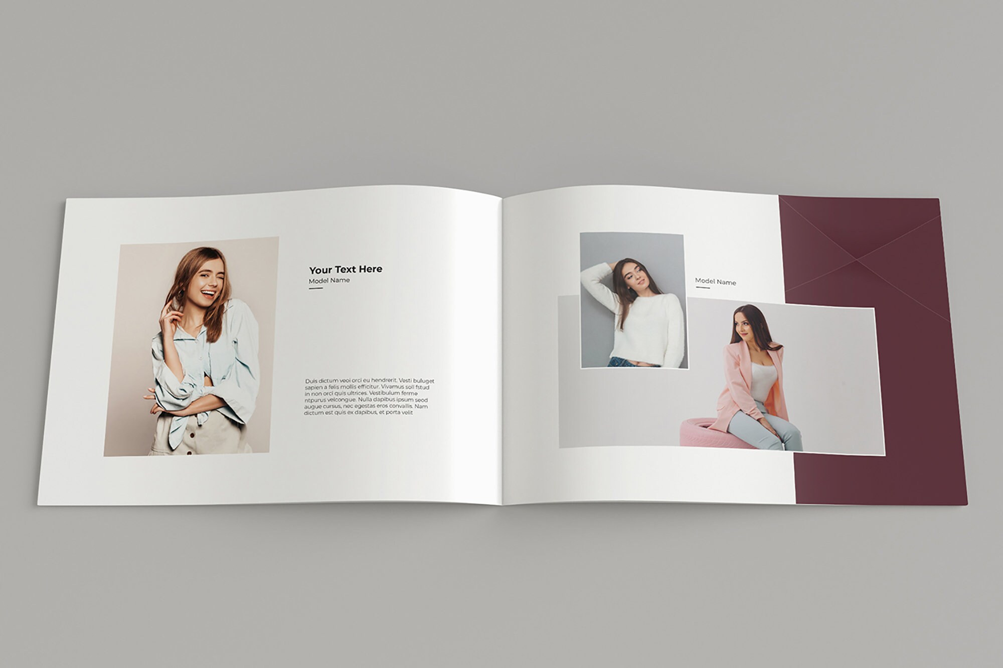 Fashion Lookbook Template | Printable Photography Magazine Template ...