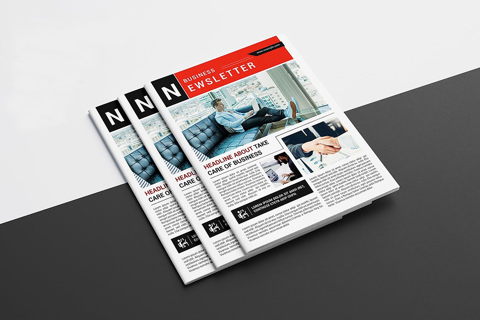 Newsletter Brochure Template | Business Newsletter | Newsletter ...