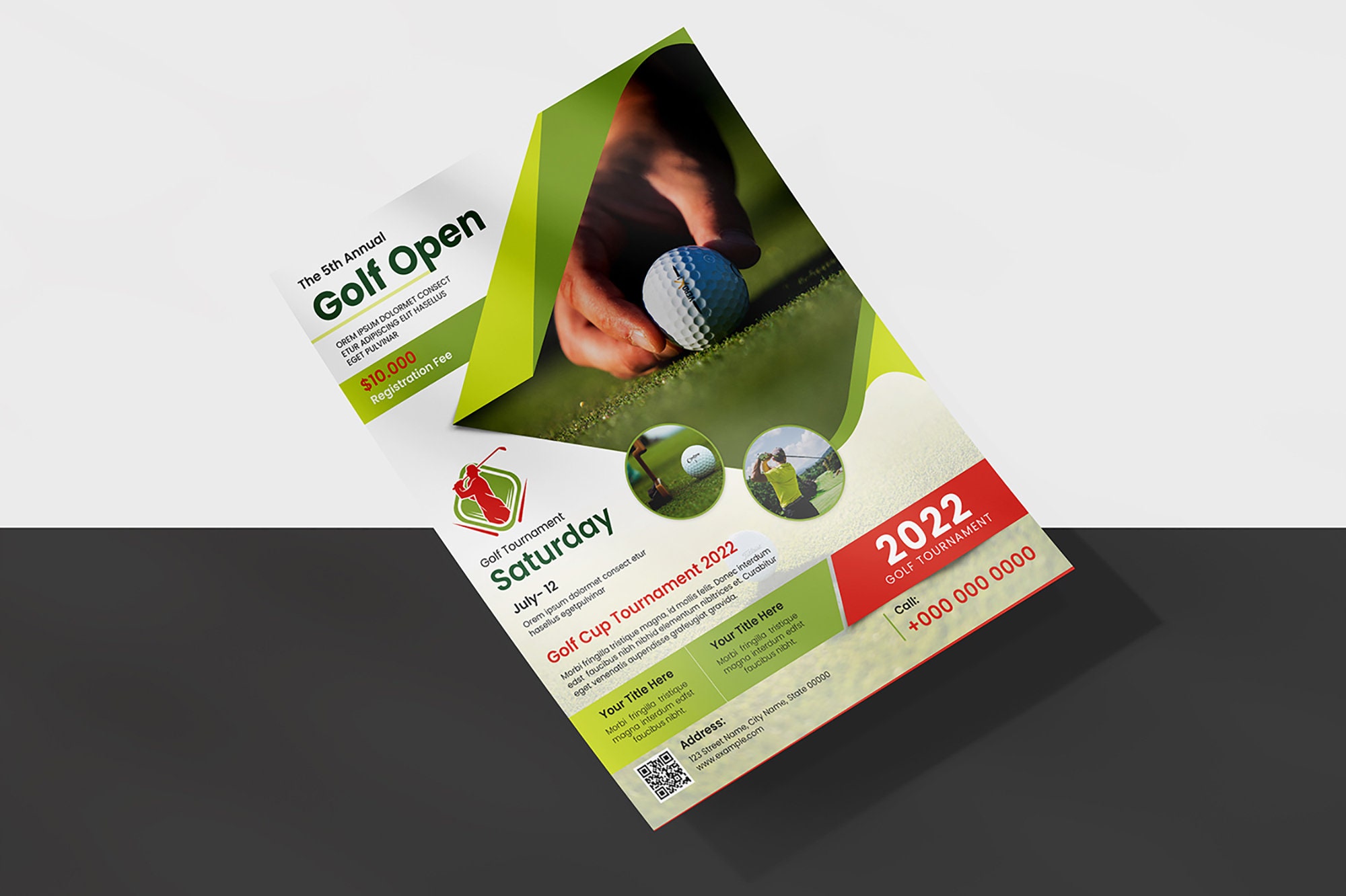 Golf Flyer Template | MS Word & Photoshop Template | Instant Download ...