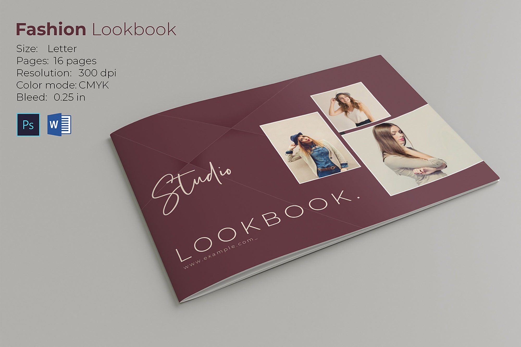 Fashion Lookbook Template Printable Photography Magazine Template ...