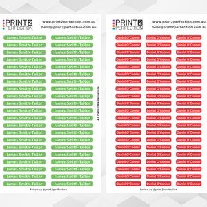 205 Tough School Stationery Name Labels 205 Personalised Stickers Tough ...