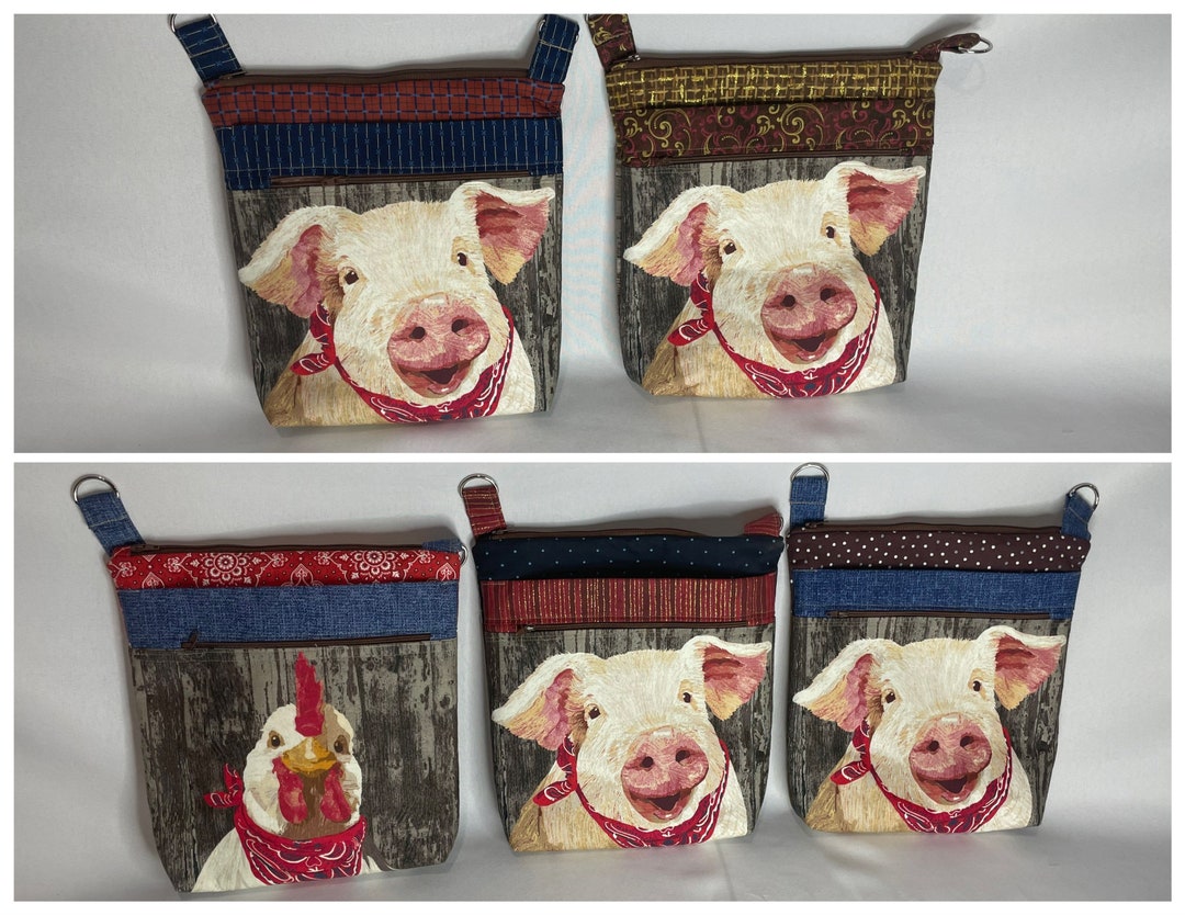 Chicken and Pig Crossbody Purse - Etsy