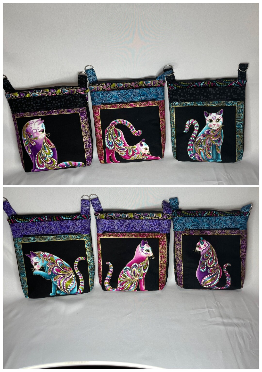 Colorful Cat Crossbody Purse - Etsy