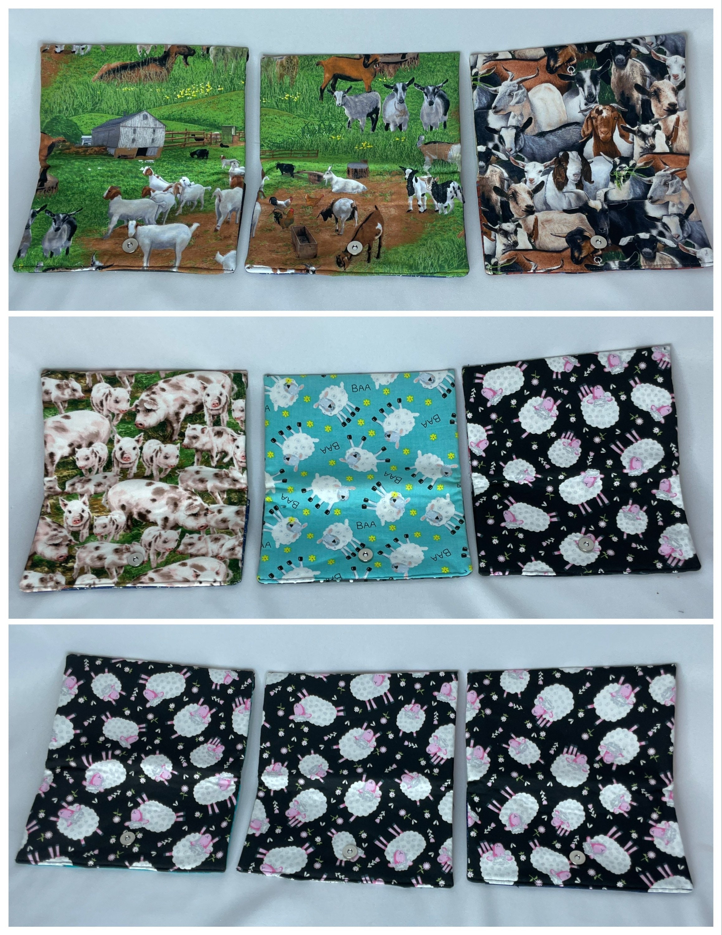 Farming, Goat, Sheep and Pig Wallets - Etsy