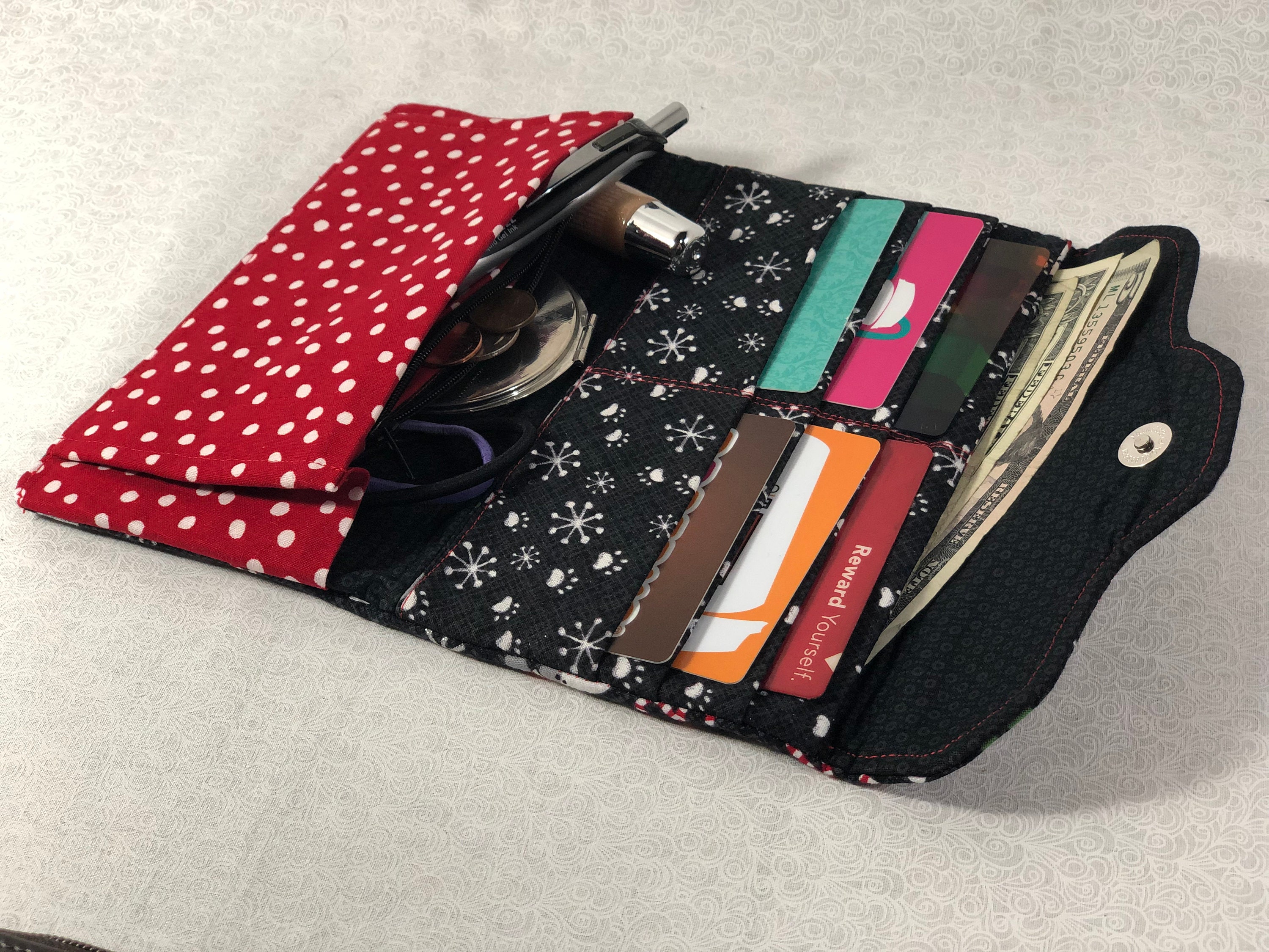 Christmas Dog, Holly or Winter Themed Wallets - Etsy