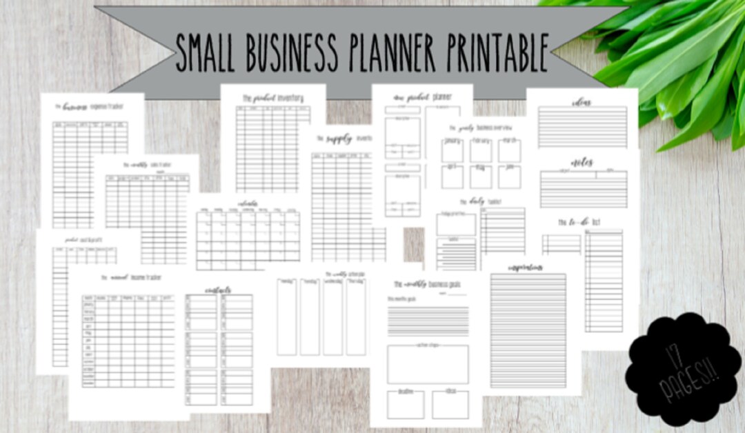 Small Business Financial Planner//small Business Planner Printable ...