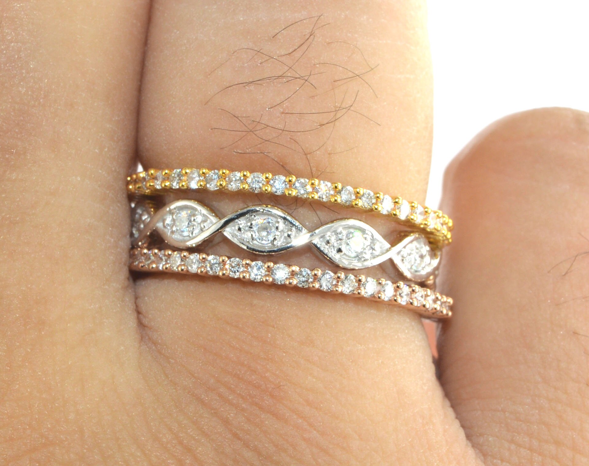 Lab Grown Diamond Band 1.50 Carat VVS1 F Color 14KT Solid | Etsy