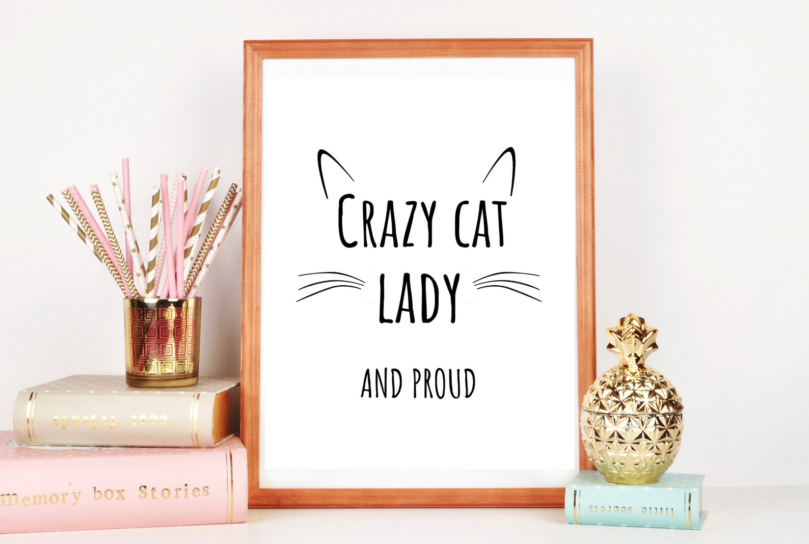Cat Print, Cat Poster, Cat Wall Art, Pet Wall Art, Crazy Cat Lady Print ...