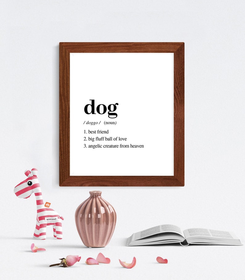 Printable Dog Definition Printable Poster Dog Wall Art Print - Etsy
