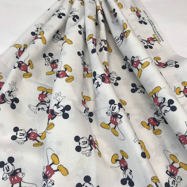 Mickey Mouse Fabric - Etsy