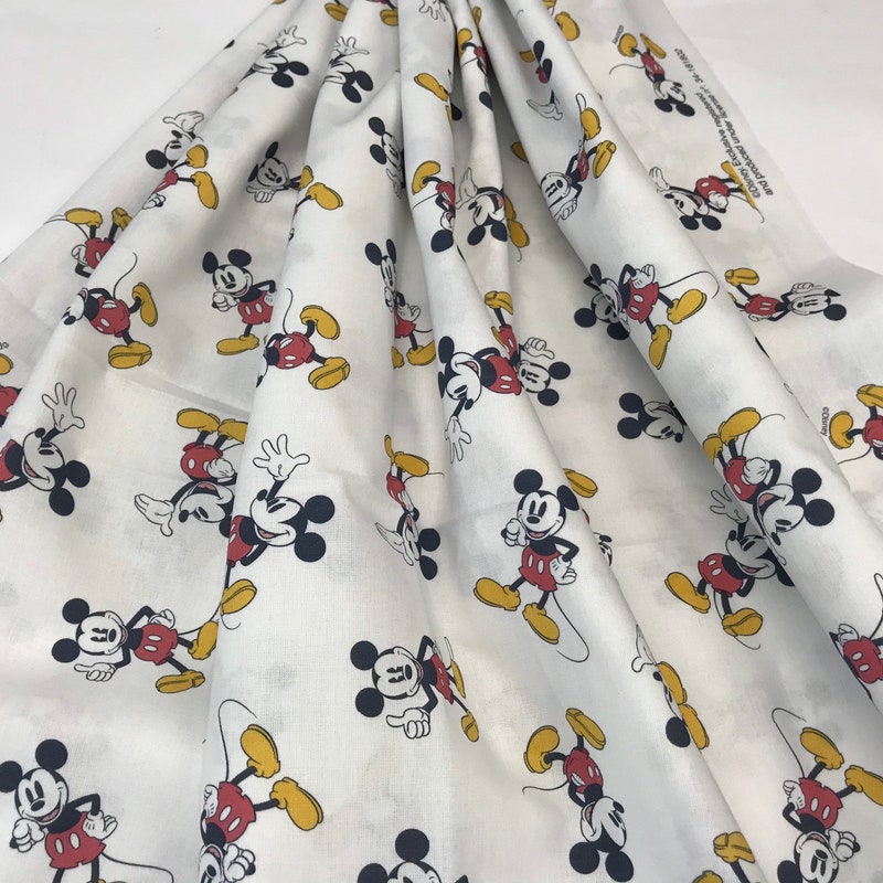 Mickey Mouse Fabric - Etsy