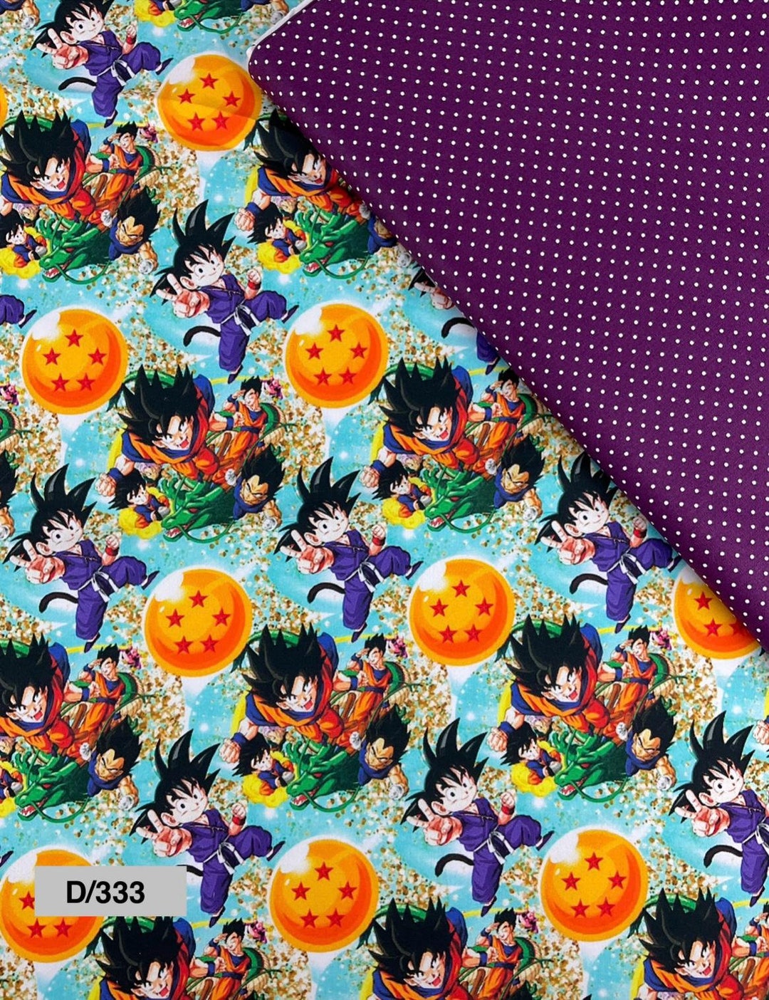 GOKU Fabric, DRAGON Ball, 100% Cotton Fabrics, Children's Fabrics ...