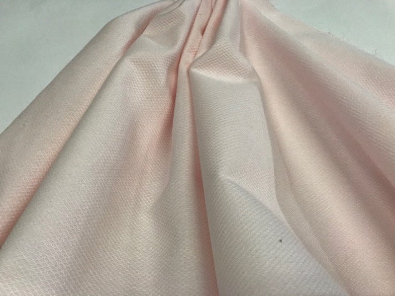 Fabrics per Meter, Pink Honeycomb Pique Fabrics, Cotton/polyester ...