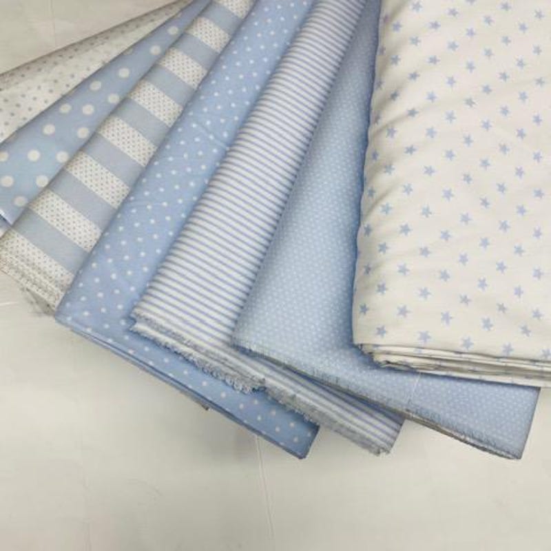 Baby Blue Cotton Fabric - Etsy