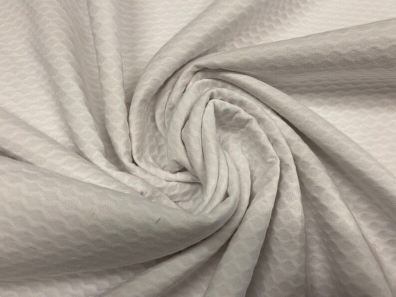 Pique Fabric HONEYCOMB, White Color, Cotton Fabric, Children's Fabrics ...