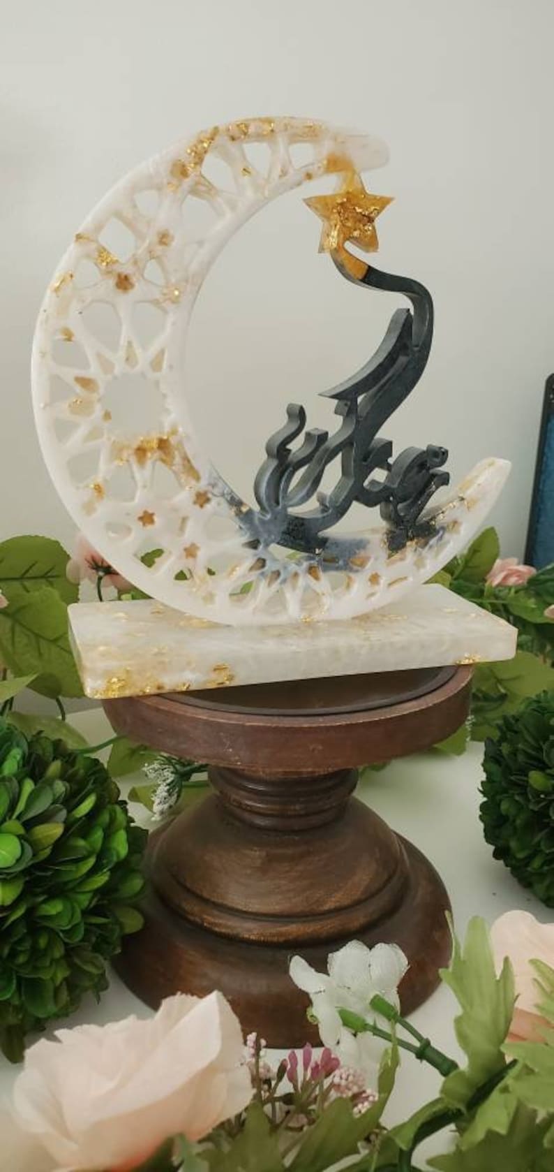 Islamic Decorative Crescent Moon Islamic Art Decor Islamic - Etsy