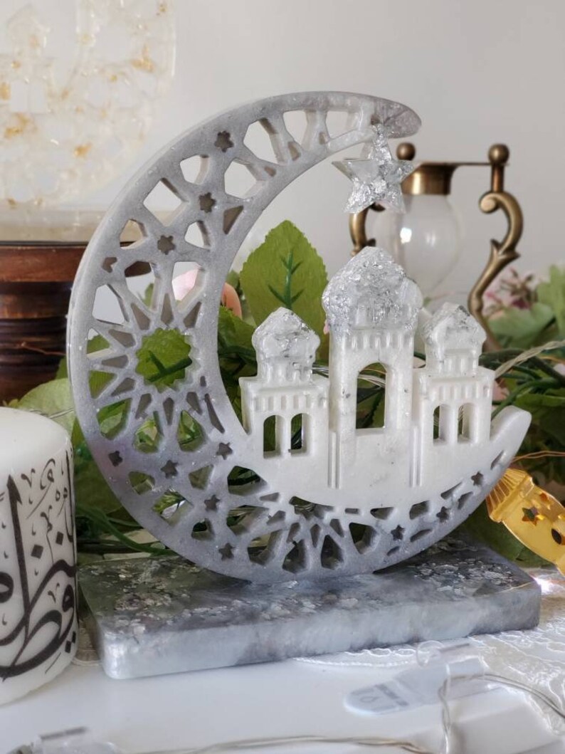 Islamic Decorative Crescent Moon Islamic Art Decor Islamic - Etsy