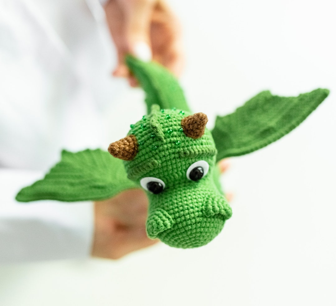 Crochet Pattern Dragon, Easy Crochet Pattern Toy Dragon, Amigurumi ...