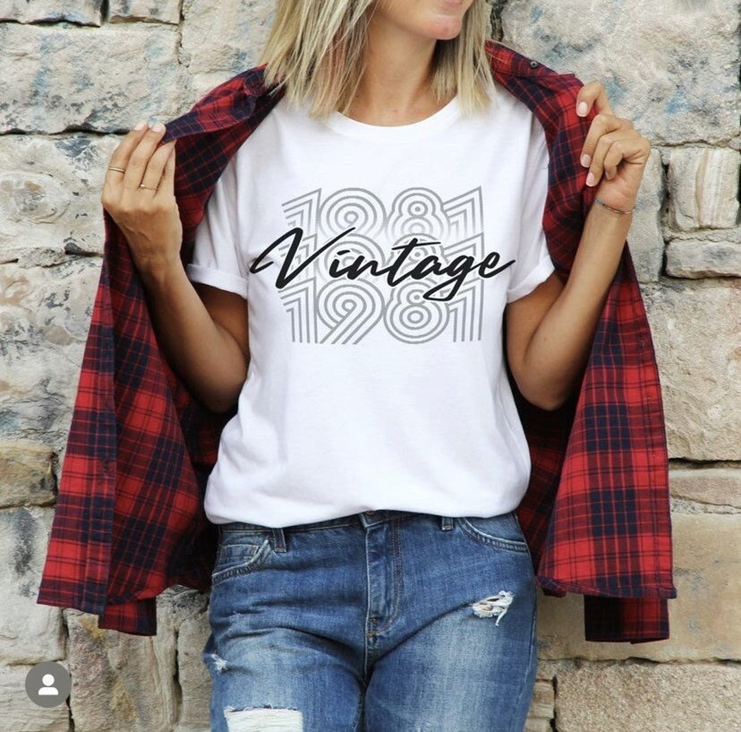 1981 Shirt 1981 Birthday Gift. 40th Birthday Birthday Girl - Etsy