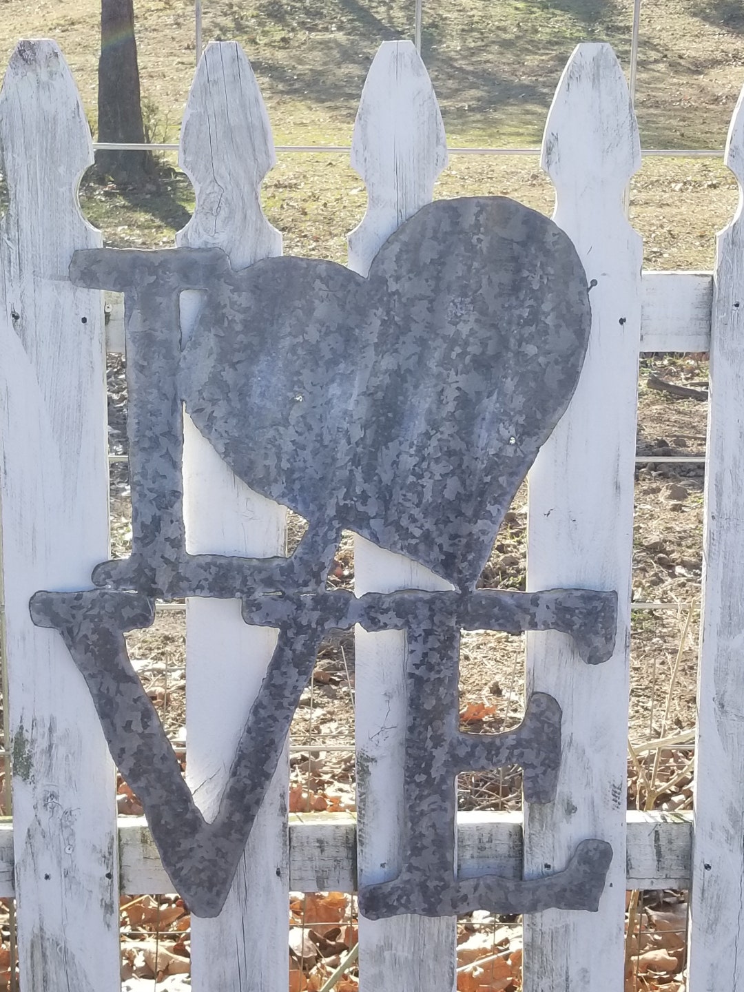 Vintage Tin Love Sign - Etsy