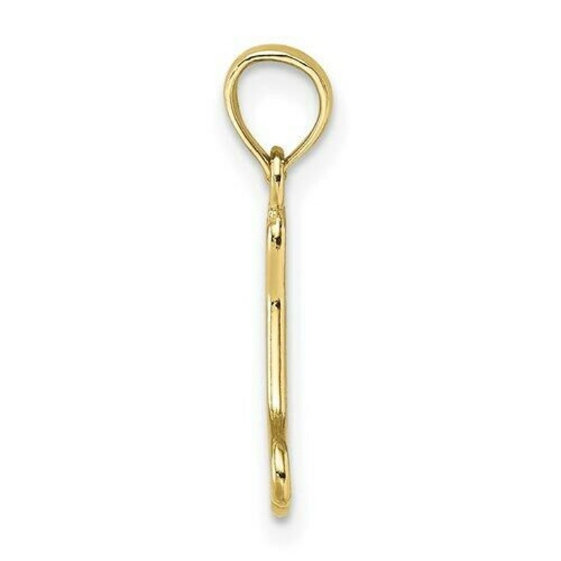 10K Yellow Gold Mini Small Tiny Dog Bone Charm Necklace | Etsy