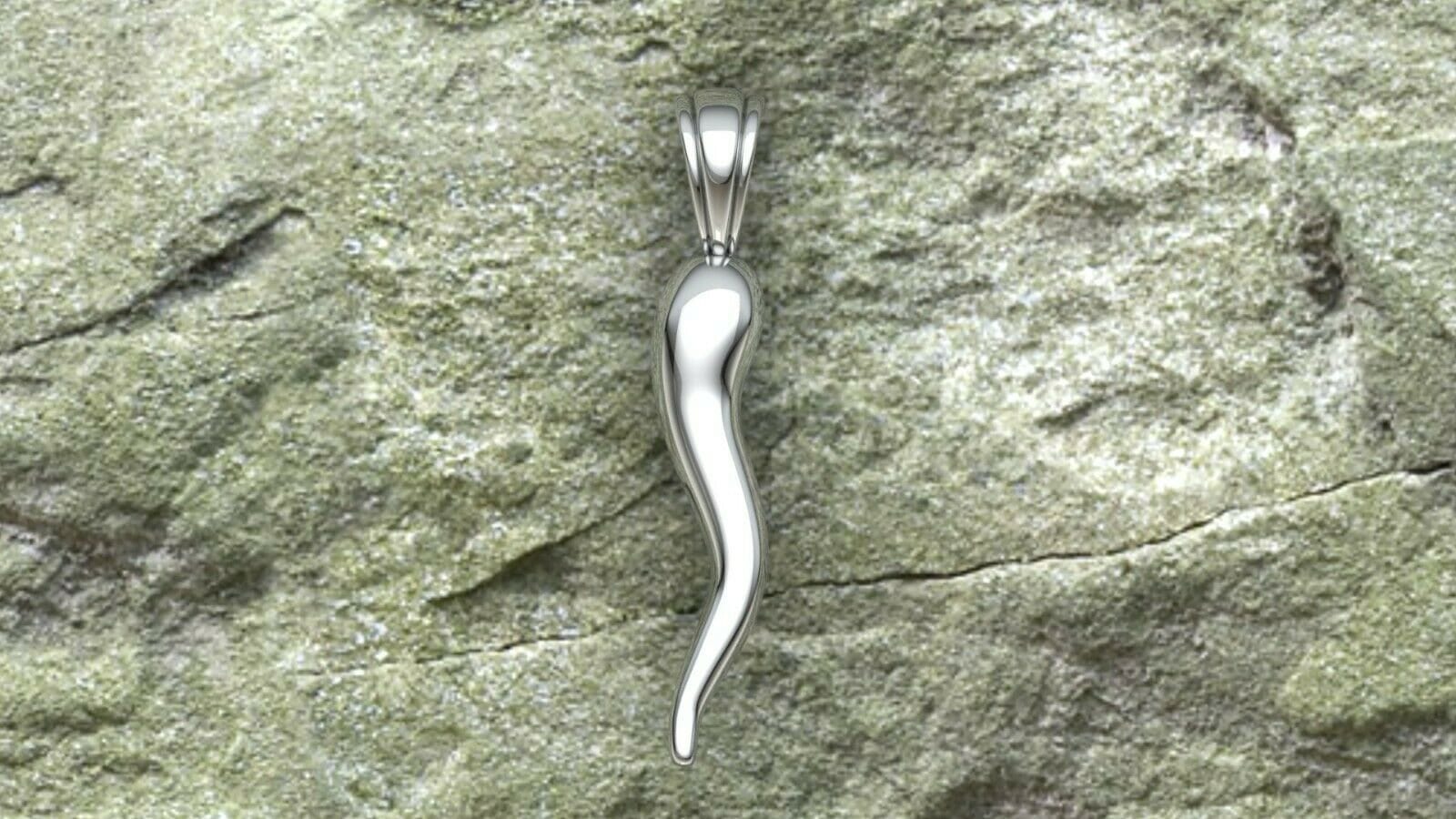 Sterling Silver 0.925 Solid Italian Horn Cornicello Charm - Etsy