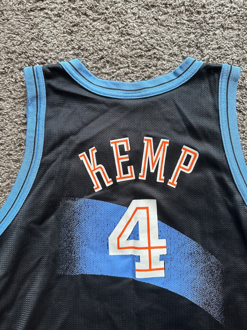 Vintage Shawn Kemp Cleveland Cavaliers Size 40 Blue Champion Jersey - Etsy