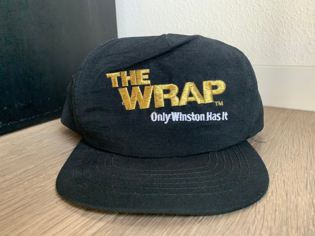 Vintage "Wrap Winston Nylon Snapback Hut ""Wrap"" in Schwarz." - Etsy.de