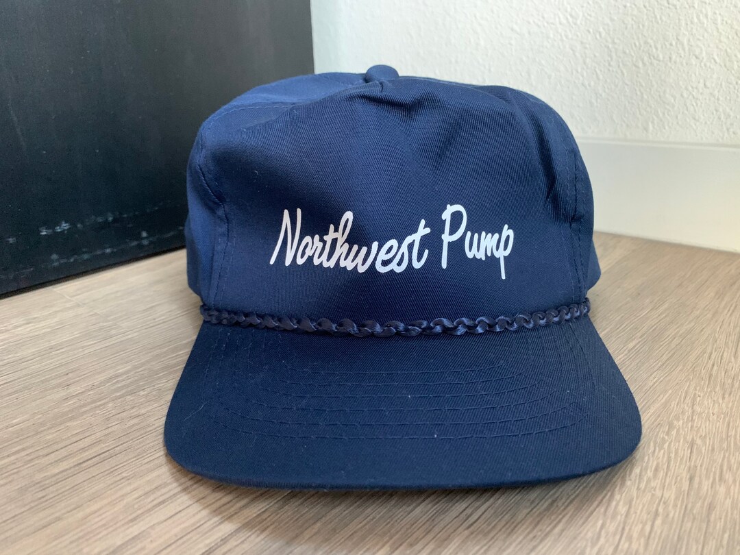 Vintage Northwest Pump Rope Strapback Navy Hat Deadstock - Etsy
