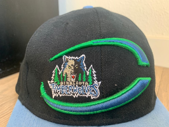 Vintage Timberwolves Circle Logo Clasp Strapback Hat - Gem