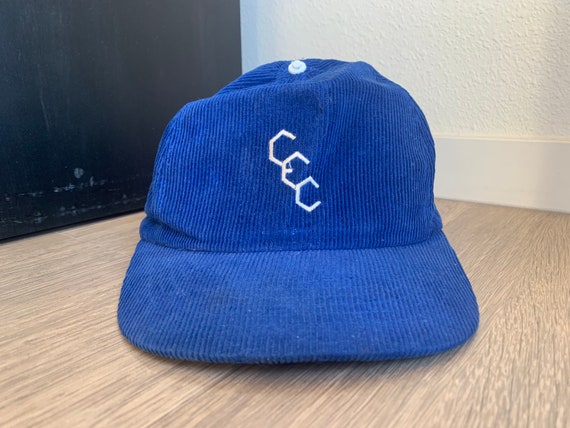 Vintage CCC Symbol Blue Corduroy Snapback Hat | Etsy