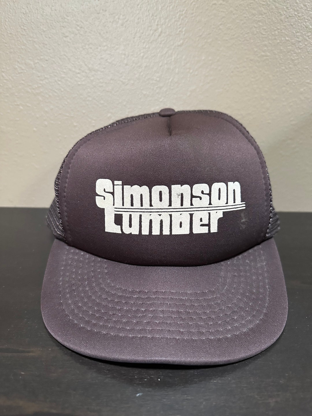 Vintage Simonson Lumber Brown Snapback Mesh Trucker Hat - Etsy