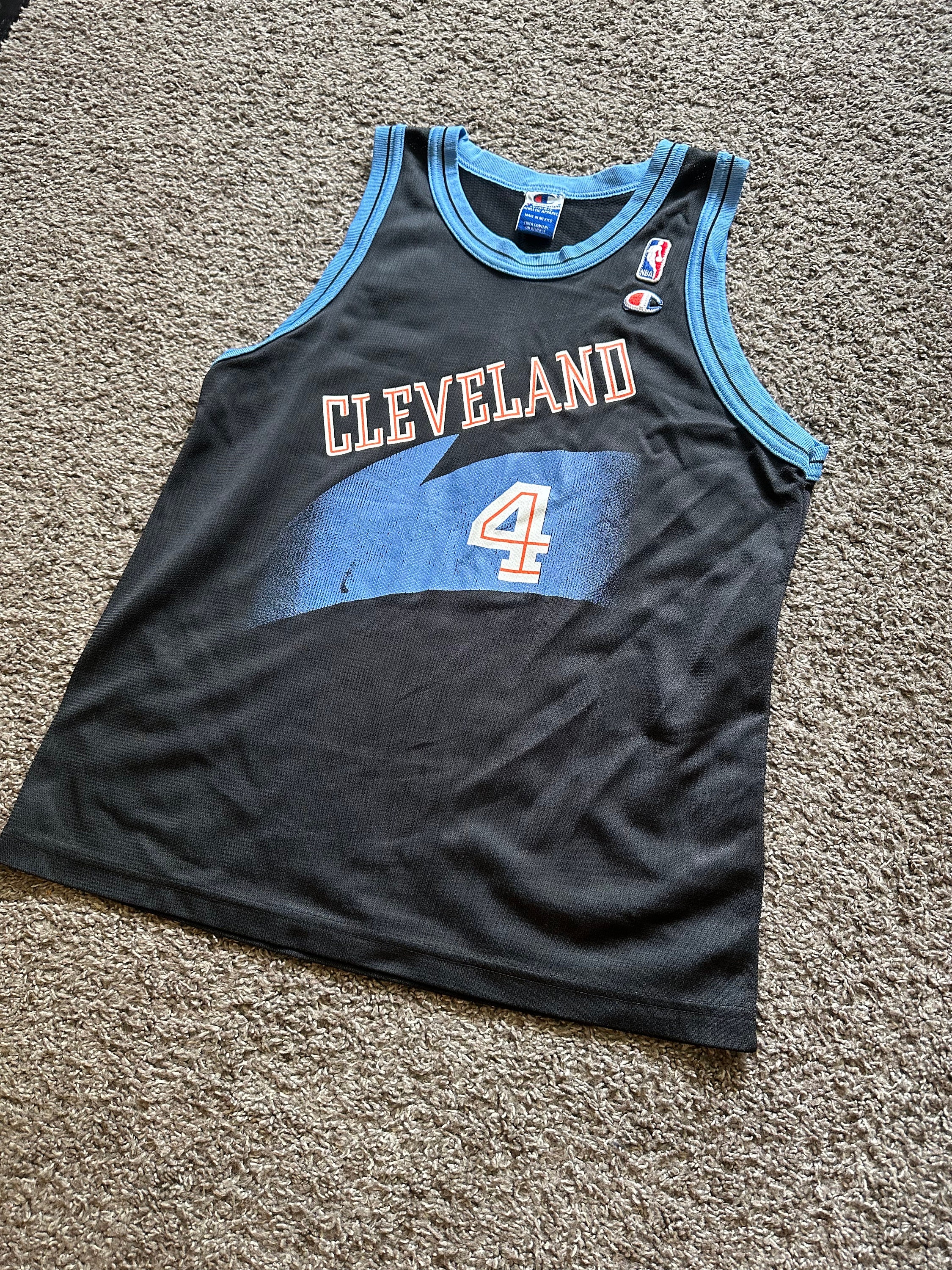 Vintage Shawn Kemp Cleveland Cavaliers Size 40 Blue Champion Jersey - Etsy