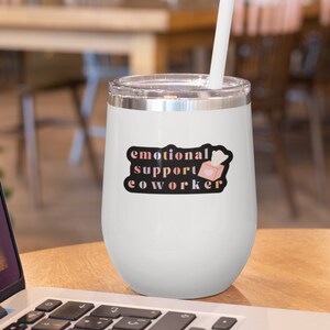 Emotional Support Coworker Sticker, Office Coworker Sticker, Funny ...