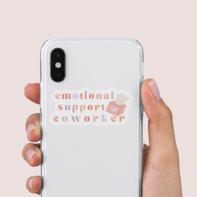 Emotional Support Coworker Sticker Office Coworker Sticker - Etsy